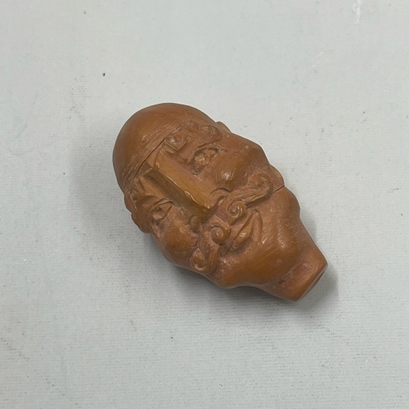 Jewelry | Antique Chinese Hand Carved Hediao Nut Bead Peach Pit Faces ...